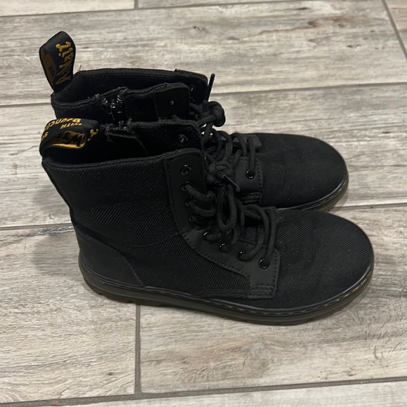 Dr. Martens | Shoes | Dr Martin Boys Black Fabric Combs Boot Excellent ...